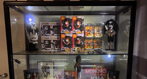 KISS Memorabilia Display Case - Showfront Collectors