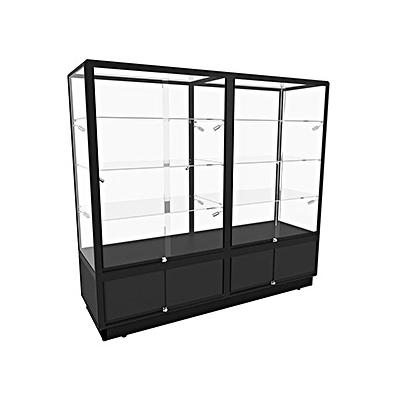 TSB 2000 GLASS DISPLAY CABINET WITH STORAGE - FULLY ASSEMBLED ...
