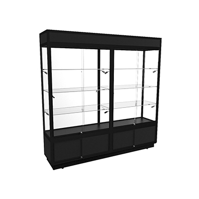 TSF 2000 Upright Display Cabinet with LED Lights and Storage – Fully ...